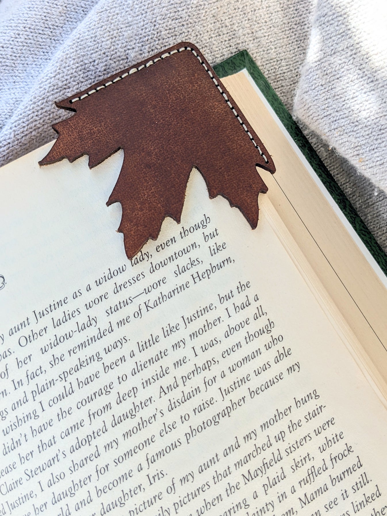 Maple Leaf Leather Bookmark – Birch & Blaze